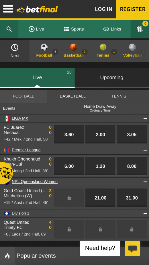 Betfinal app Download for Android (.apk) & iPhone